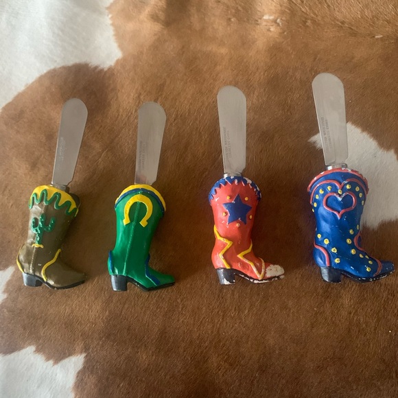 Boston Warehouse | Kitchen | Boston Warehouse Stainless Steal Vintage Boots Resin Spreaders 4 5 ...